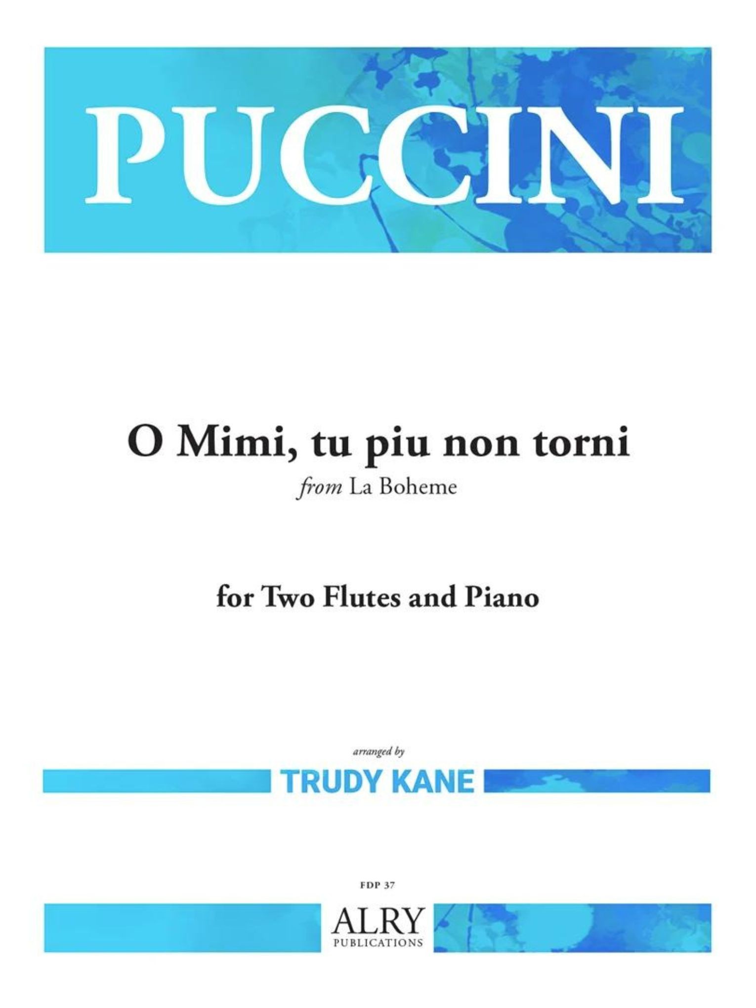Puccini, G :: O Mimi, tu piu non torni from La Boheme > Carolyn ...