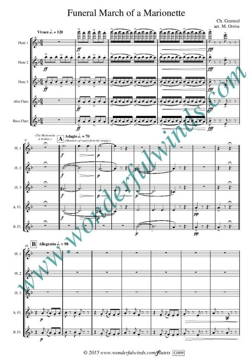 Gounod, C :: Funeral March of a Marionette > Carolyn Nussbaum Music Company
