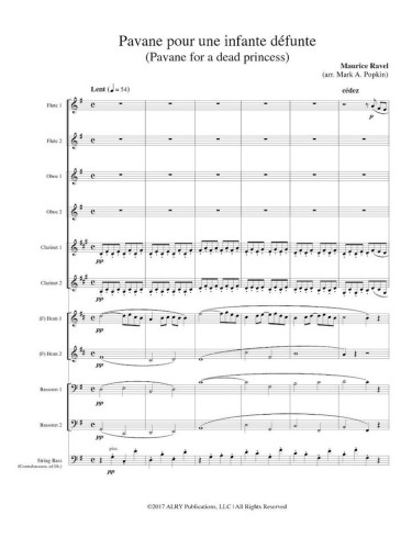 Ravel, M :: Pavane pour une infante defunte (Pavane for a dead princess ...